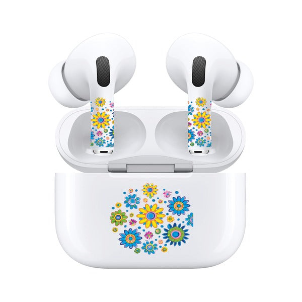 AirSkins - Stylish & Durable Decals for AirPods 4, Colorful Flowers ...