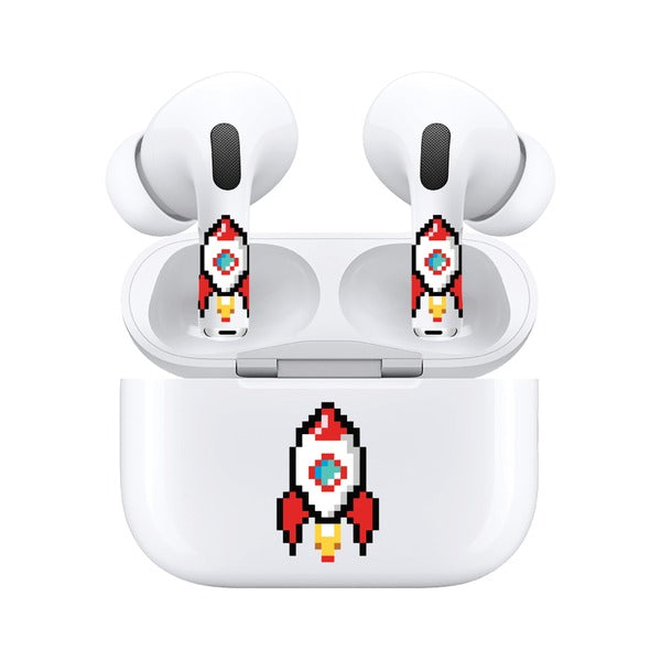 AirSkins - Stylish & Durable Decals for AirPods Pro & Pro 2, Rocket ...