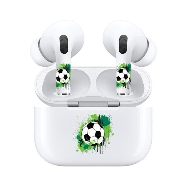 AirSkins - Stylish & Durable Decals for AirPods 4, Soccer Ball Design ...
