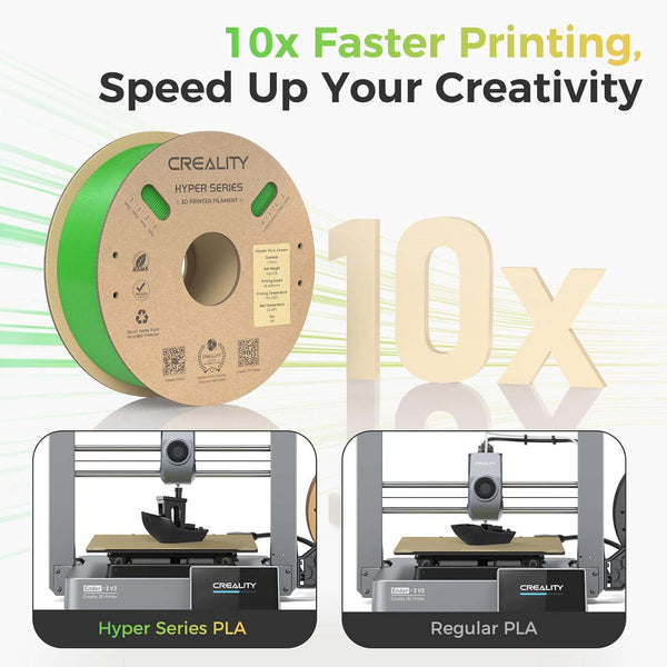 Creality Hyper PLA 3D Printer Filament 1.75mm, 1kg Spool, Up to 600mm ...