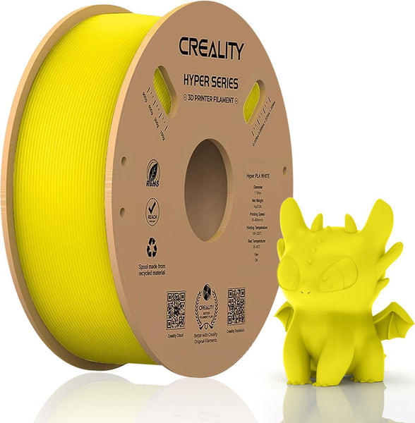 Creality Hyper PLA 3D Printer Filament 1.75mm, 1kg Spool, Up to 600mm ...
